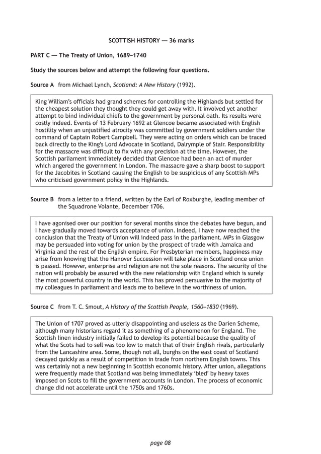 Higher History exam (paper 2) - 2022 | PDF