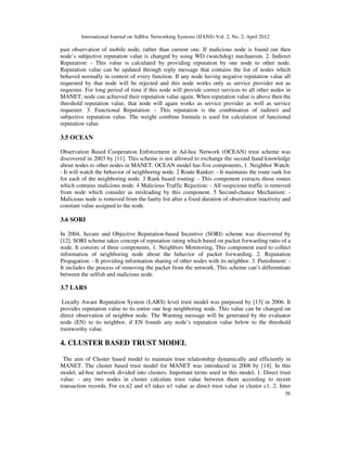 Different Ways to Achieve Trust in MANET | PDF