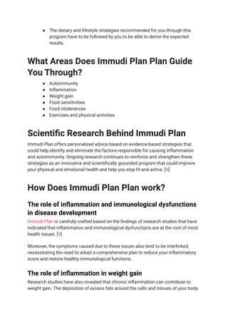 2022 Immudi Plan Review Does It Really Work | PDF