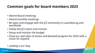 JCI Luxembourg 2023 - Presentation Board JCI Lux 2023 | PPTX