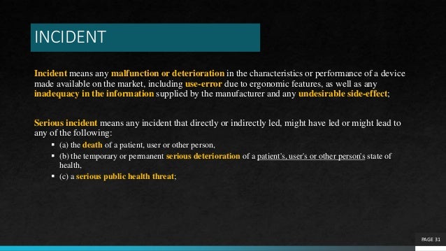 Medical Device Regulations (EU) 2017/745 - Definitions | PPTX