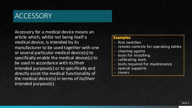 Medical Device Regulations (EU) 2017/745 - Definitions | PPTX