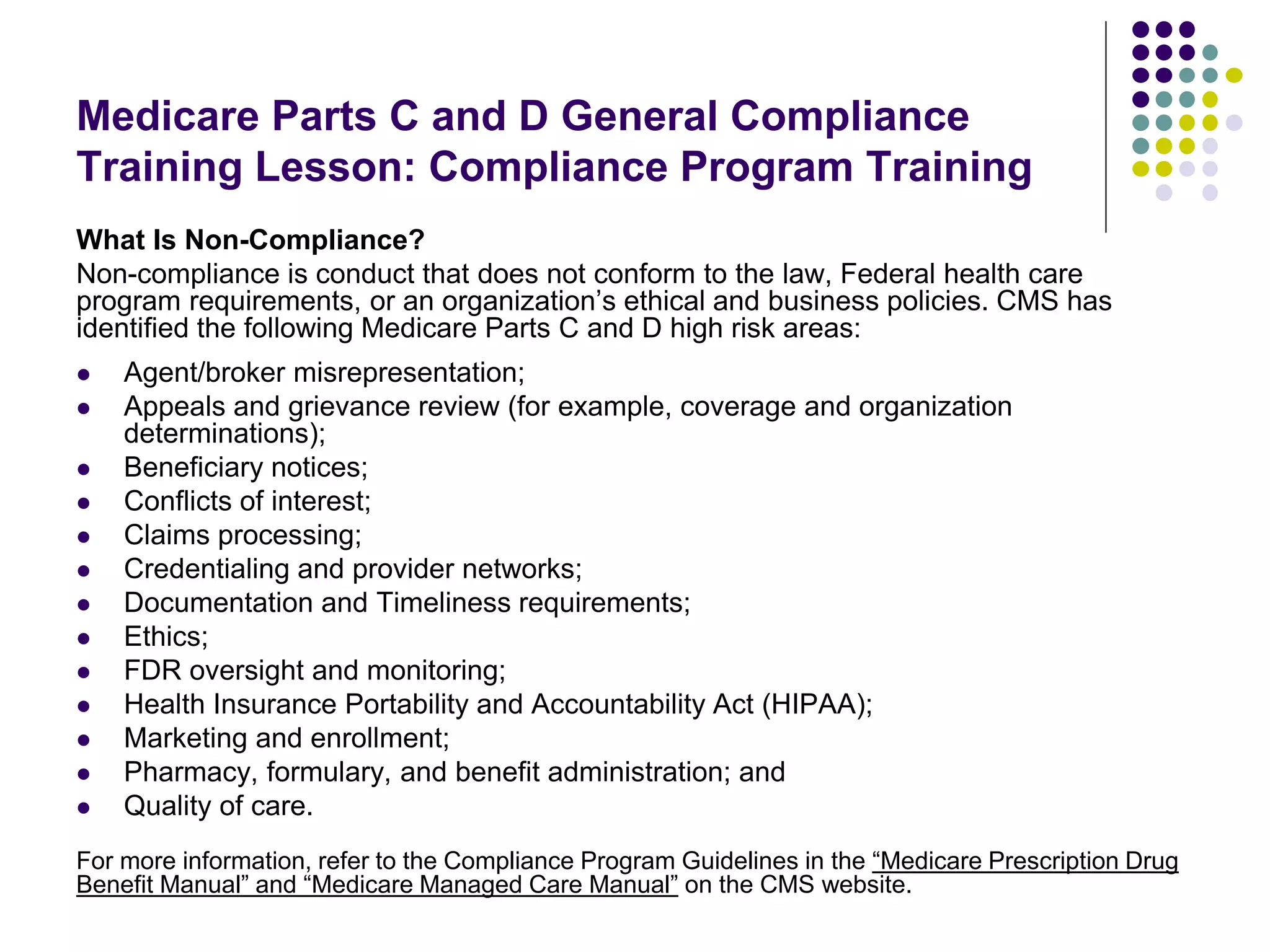 2022 Medicare Parts C and D General Compliance Training.ppt