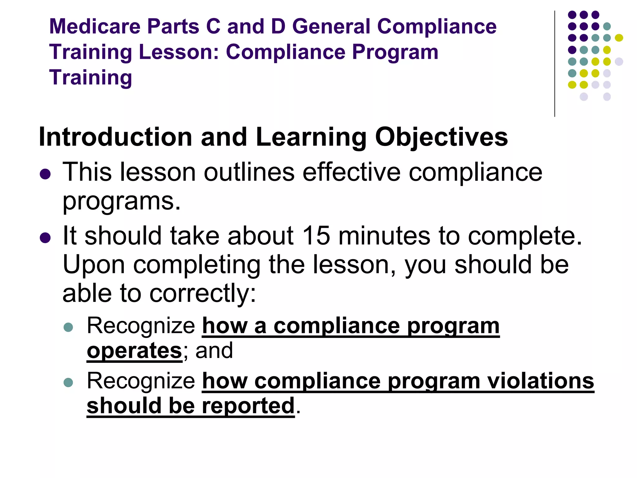 2022 Medicare Parts C and D General Compliance Training.ppt