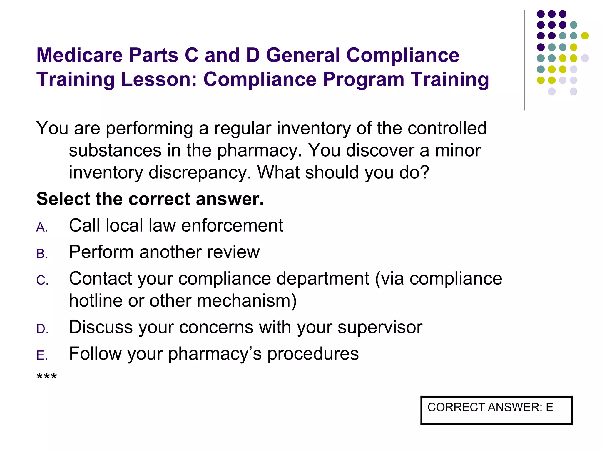 2022 Medicare Parts C and D General Compliance Training.ppt