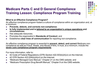 2022 Medicare Parts C and D General Compliance Training.ppt