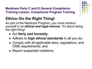2022 Medicare Parts C and D General Compliance Training.ppt