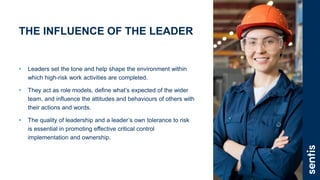 Operational Leadership and Critical Risk Management | PDF