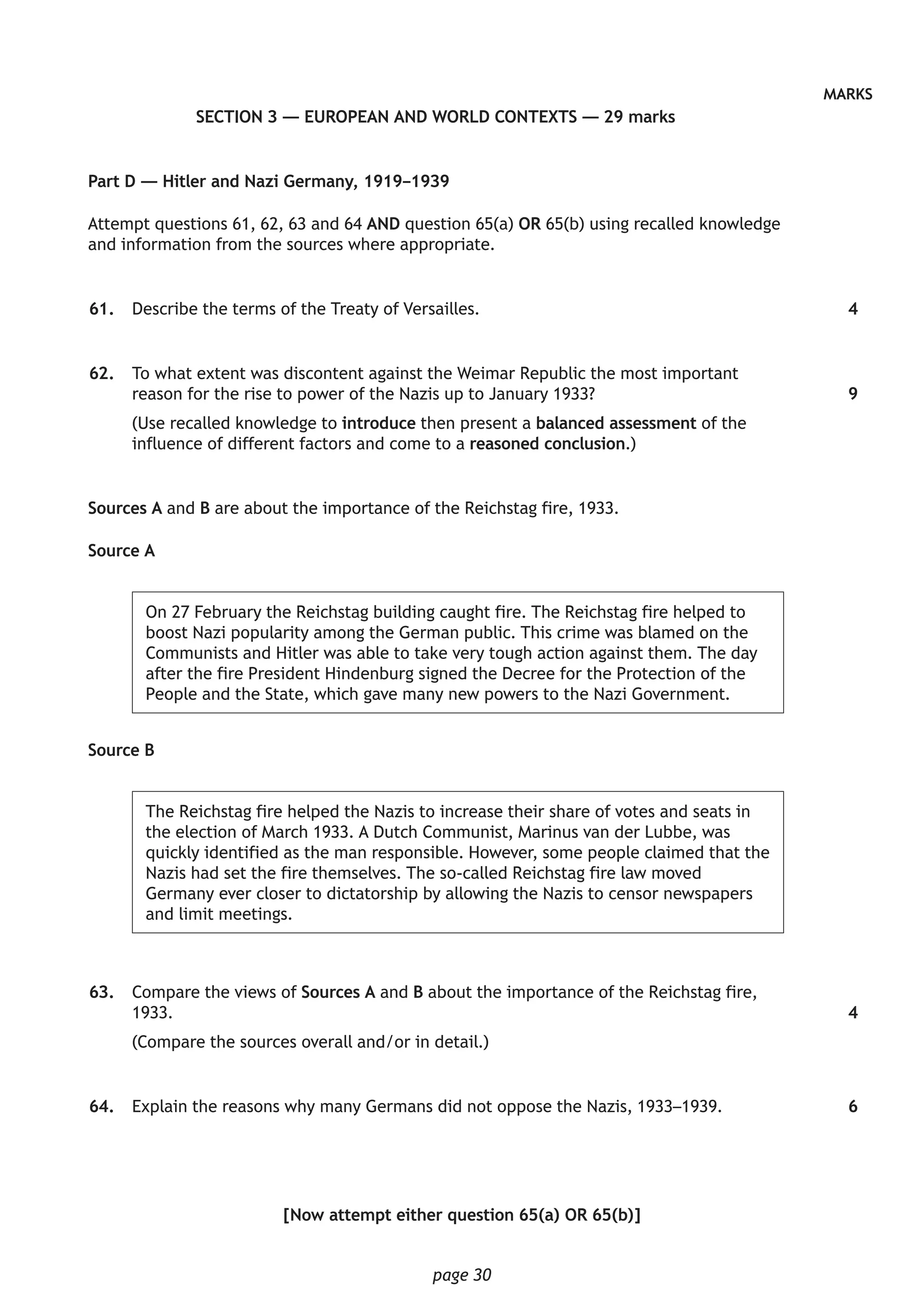 National 5 History exam - 2022 | PDF