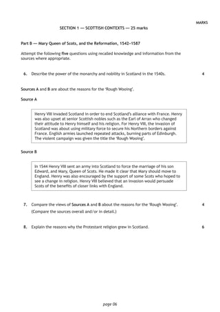 National 5 History exam - 2022 | PDF