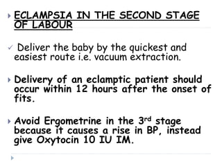 2022_PRE-ECLAMPSIA_&_ECLAMPSIA Management ptx | PPTX