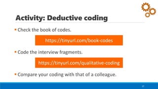 Qualitative Research: Coding | PDF