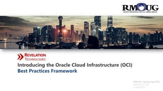 Introducing the Oracle Cloud Infrastructure (OCI) Best Practices ...