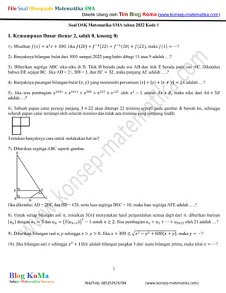 2022 soal osk Matik SMA kode 1.pdf