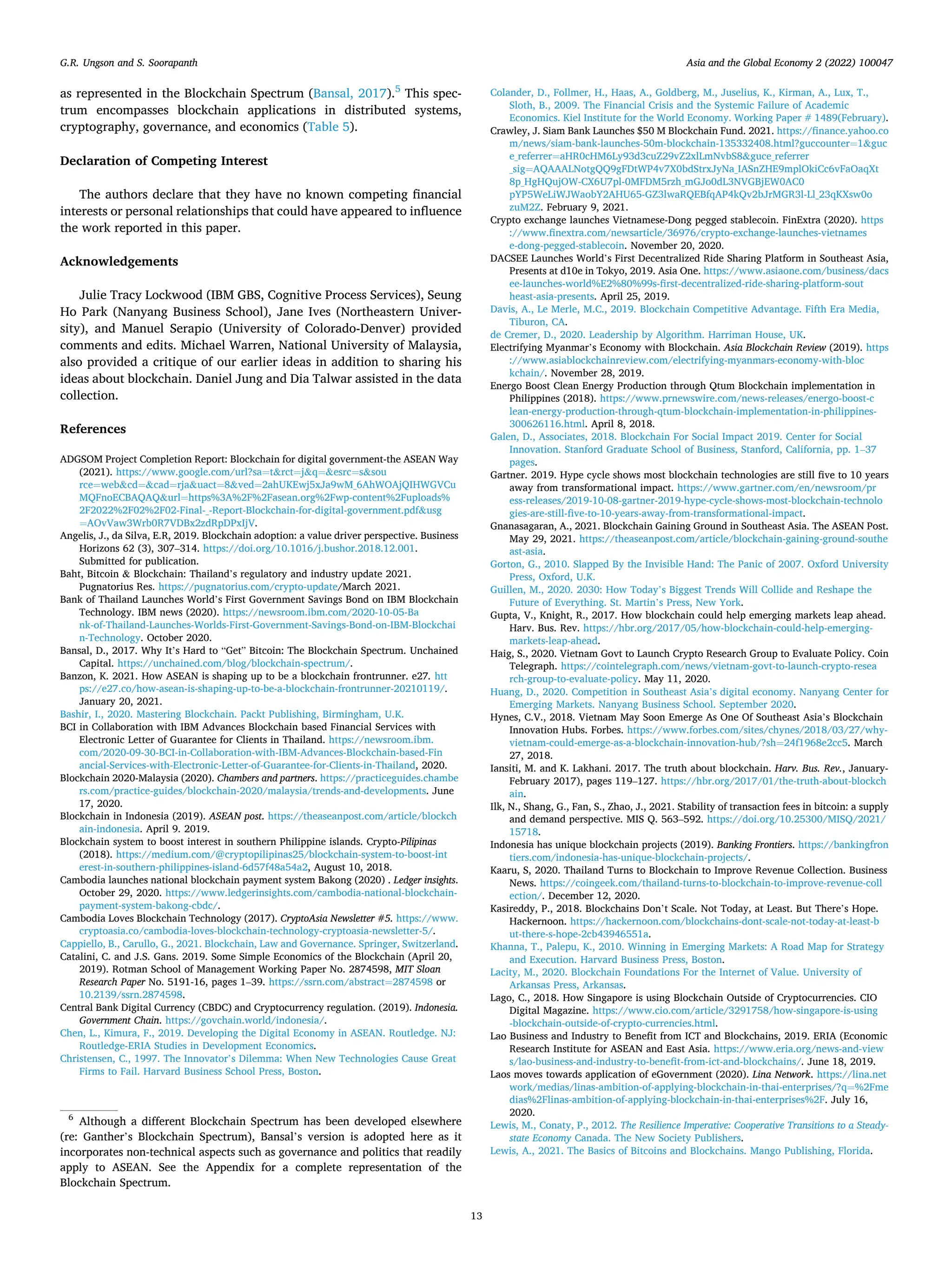 The ASEAN blockchain roadmap: a very good paper | PDF