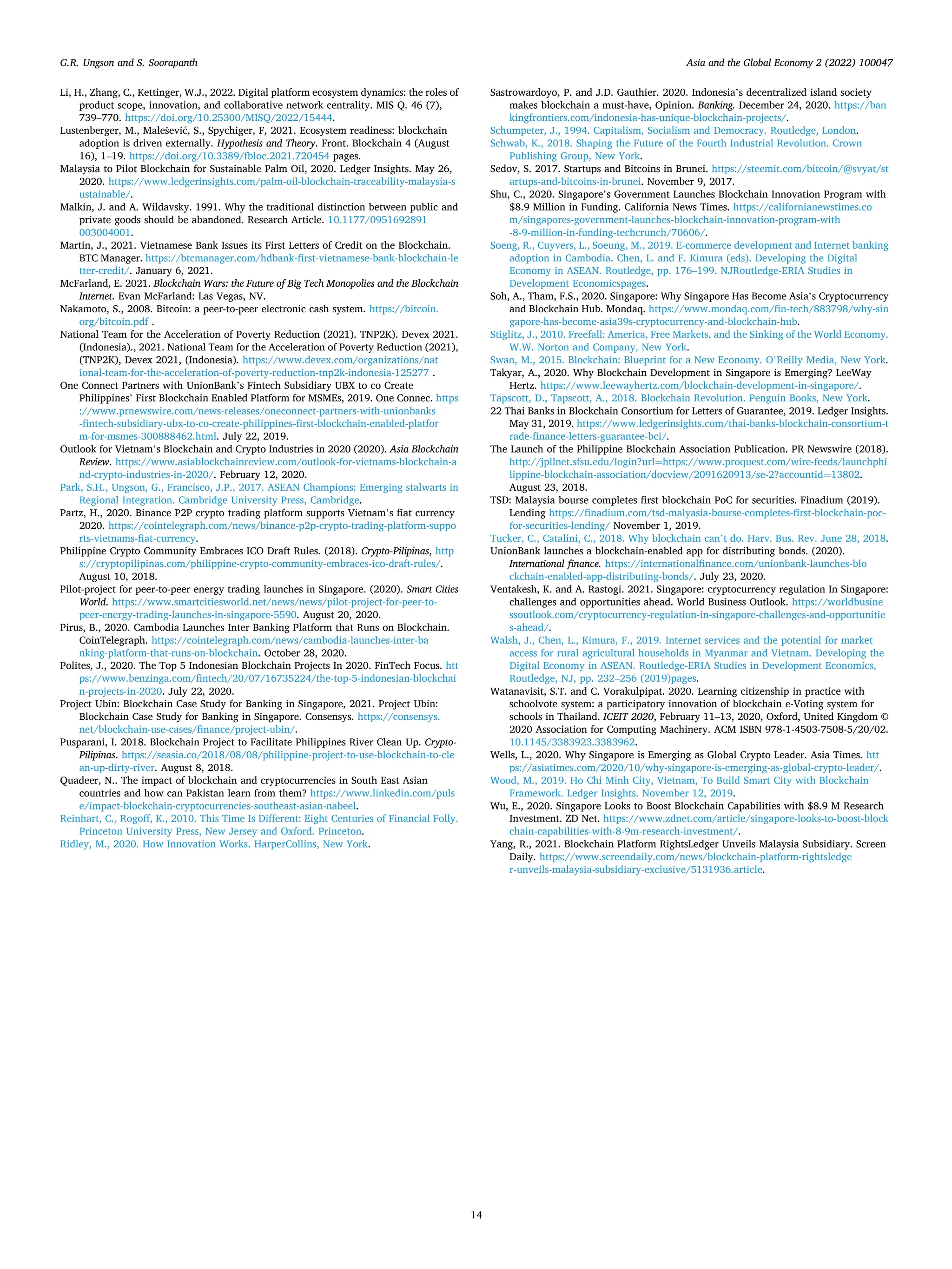 The ASEAN blockchain roadmap: a very good paper | PDF