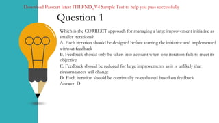 2022 Update ITIL 4 Foundation ITILFND_V4 Real Questions | PDF