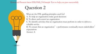 2022 Update ITIL 4 Foundation ITILFND_V4 Real Questions | PPT