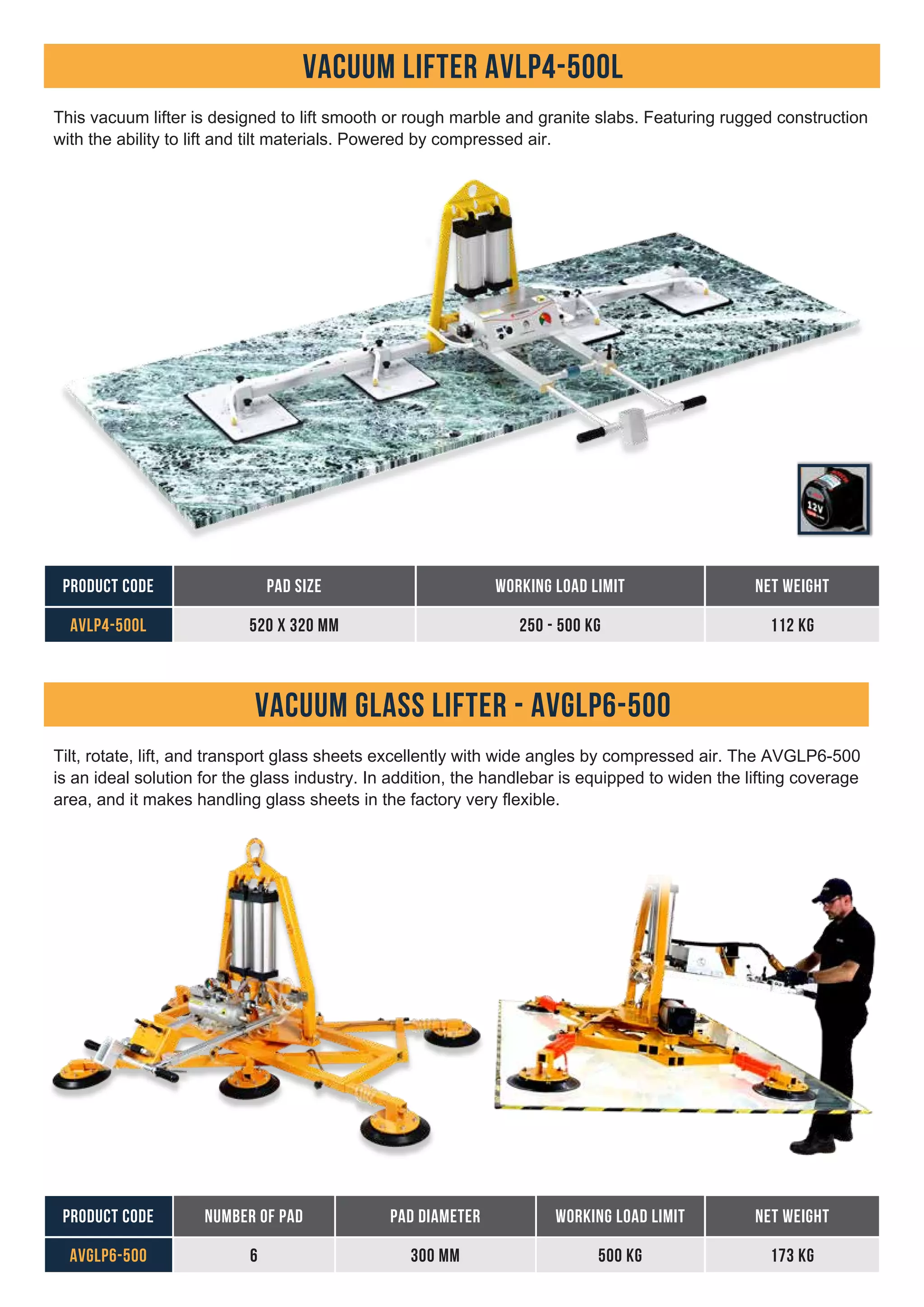 AARDWOLF VACUUM LIFTER CATALOGUE | PDF