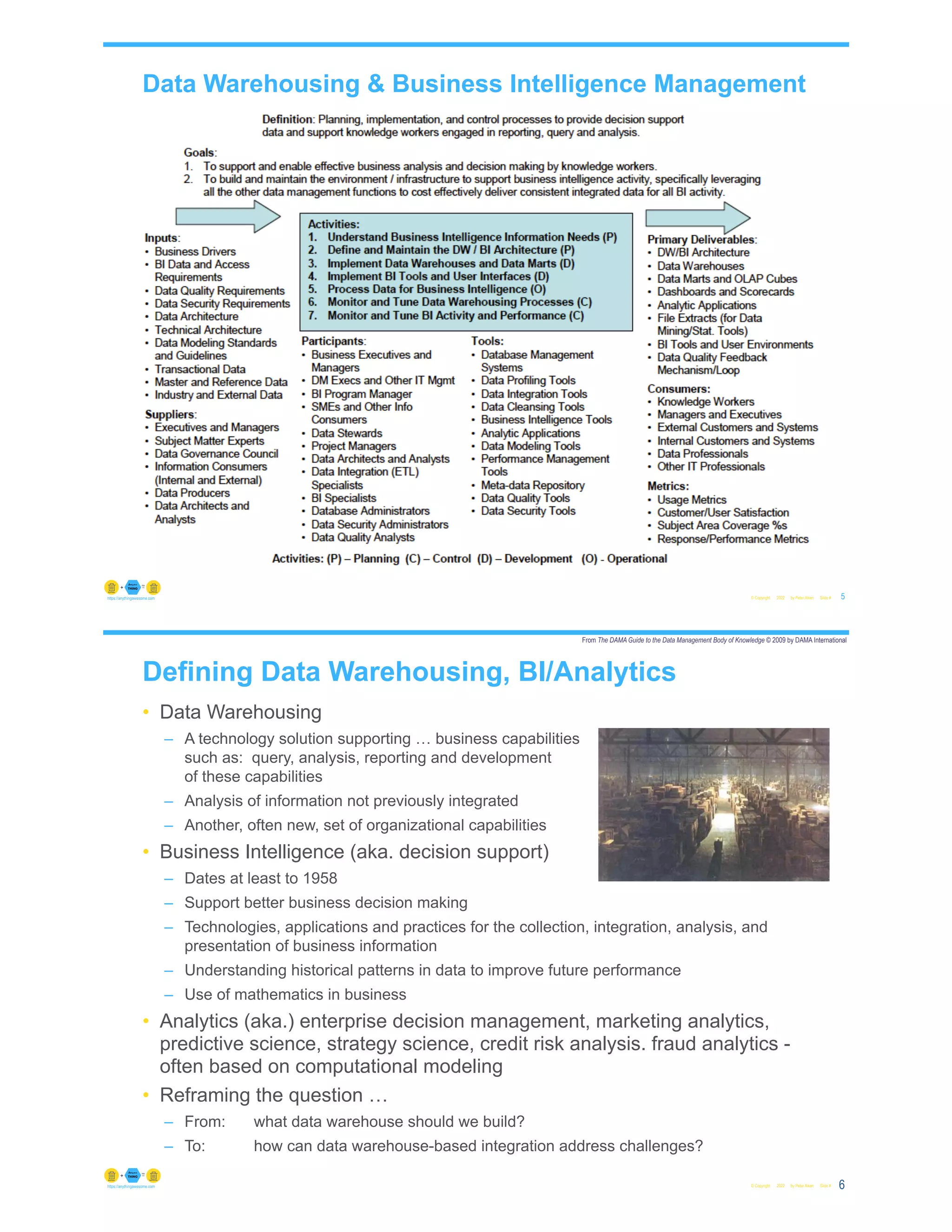 What’s in Your Data Warehouse? | PDF