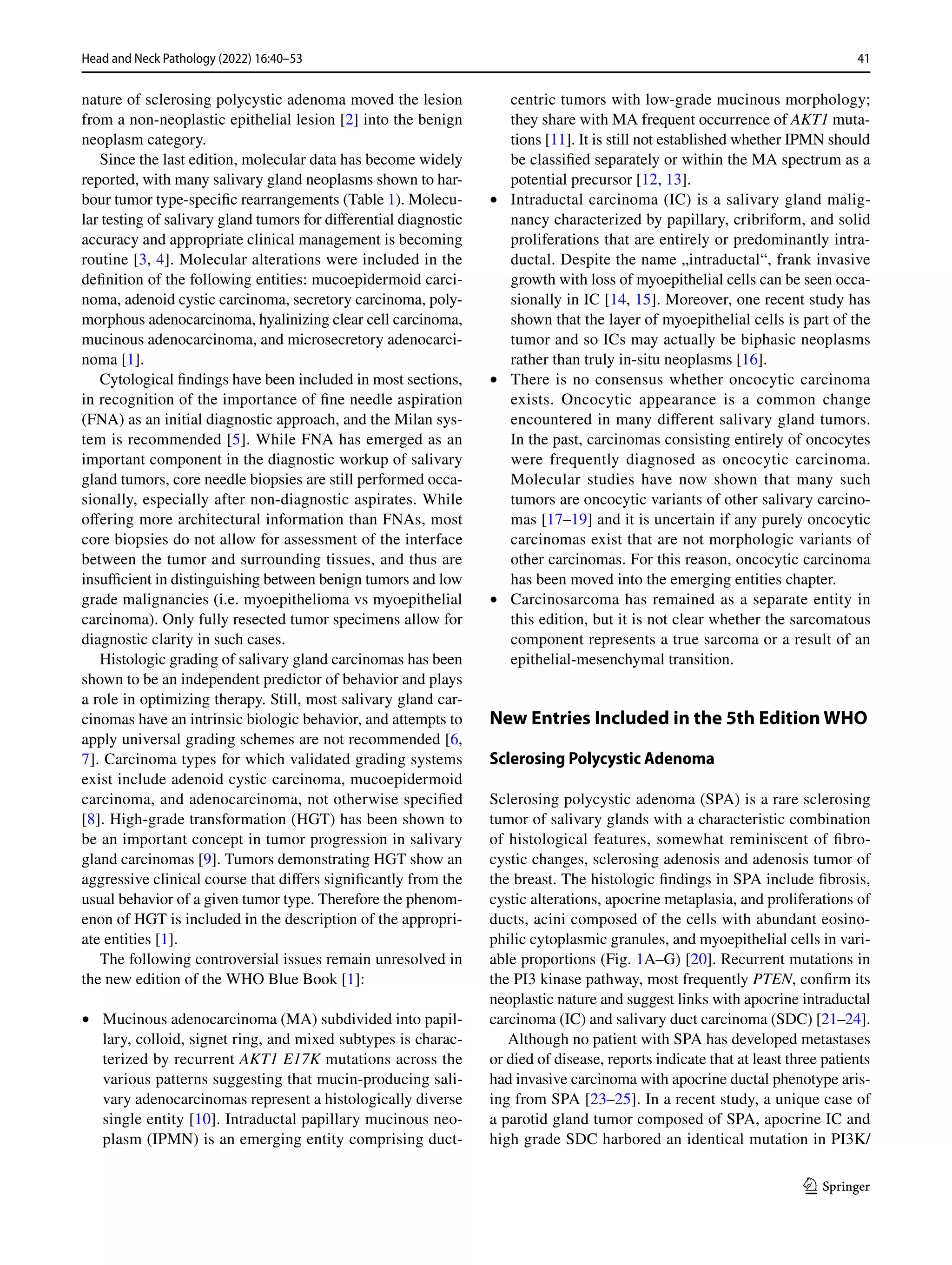 2022 WHO Salivary gland tumors update.pdf