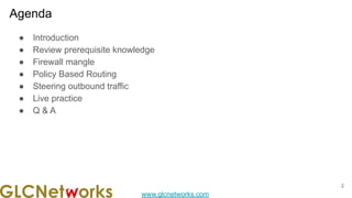 Firewall mangle PBR: steering outbound path similar to inbound | PDF