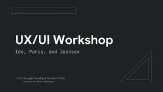 UX/UI Workshop Slides | PDF