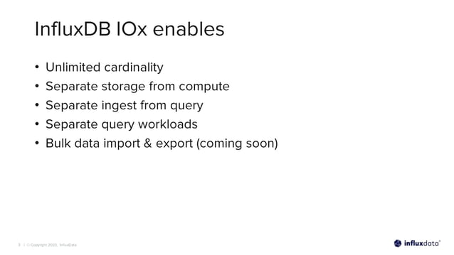 Introducing InfluxDB’s New Time Series Database Storage Engine | PPT