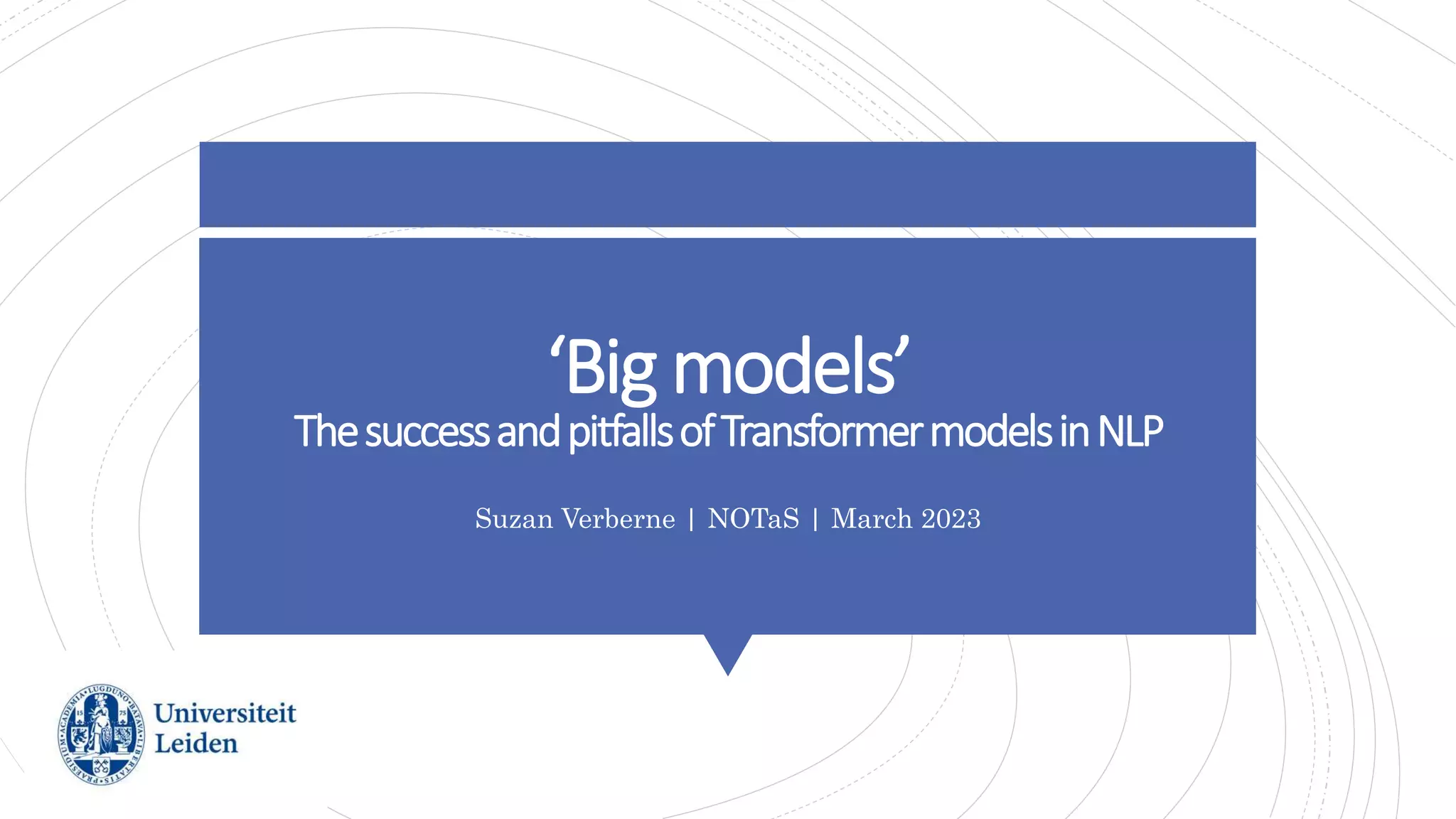 ‘big Models The Success And Pitfalls Of Transformer Models In Natural Language Processing Ppt
