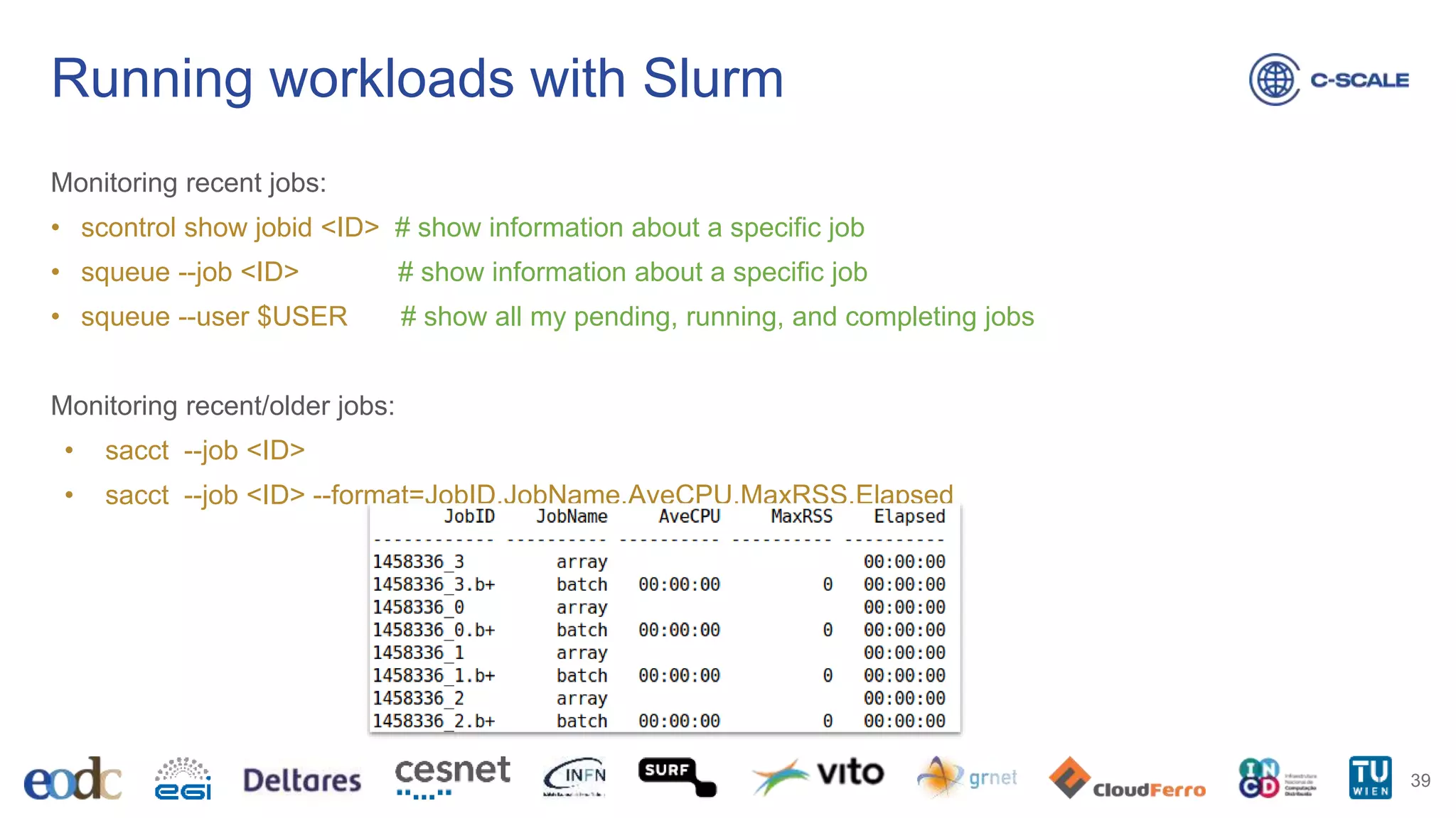 C-SCALE Tutorial: Slurm | PPT