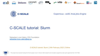 C-SCALE Tutorial: Slurm | PPT