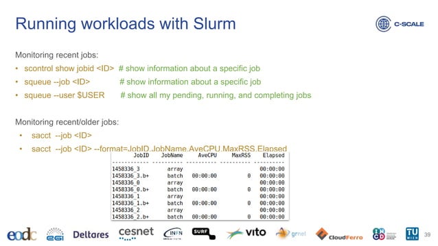 C-SCALE Tutorial: Slurm | PPT