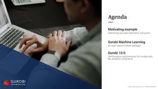 Using trained machine learning predictors in Gurobi | PDF