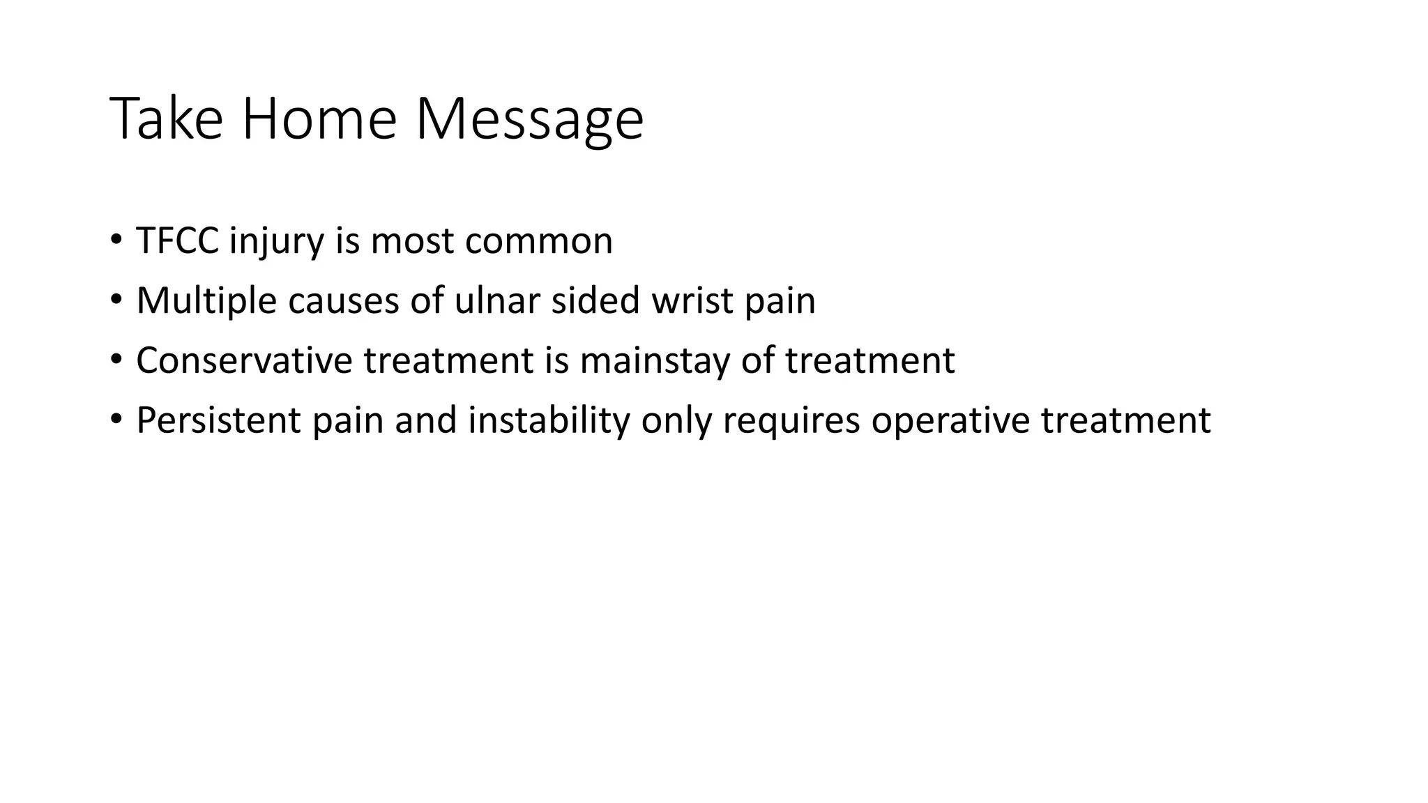 TRIANGULAR FIBROCARTILAGE COMPLEX, TFCC INJURY , DR ARJUN , | PPTX