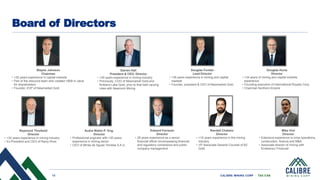 Calibre Mining Corporate Presentation | PPT