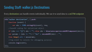 Replacing gtag.js with walker.js