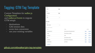 Replacing gtag.js with walker.js
