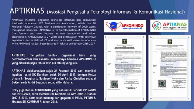 Infrastructure Smart City APTIKNAS | PPT