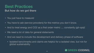 Tools and best practices for sustainable software | PDF