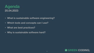 Tools and best practices for sustainable software | PDF
