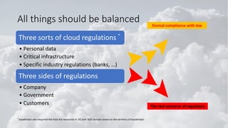 State regulation of information protection in the cloud - international ...