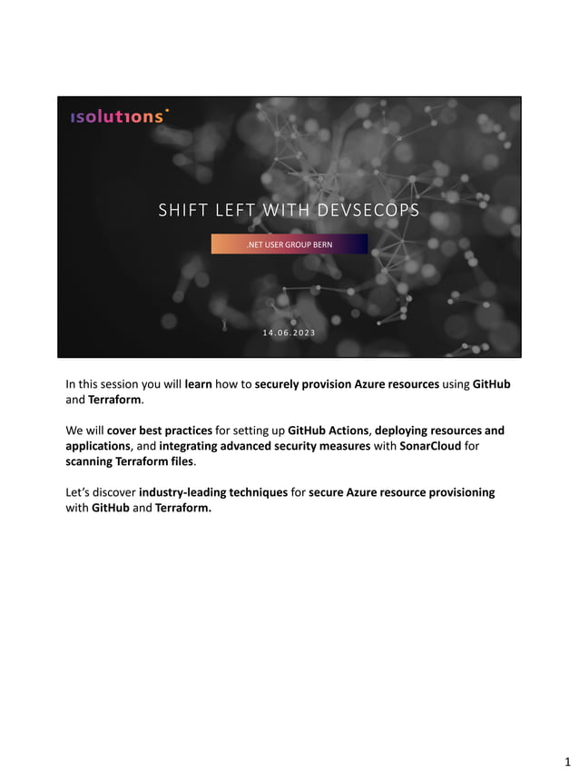 SHIFT LEFT WITH DEVSECOPS | PDF