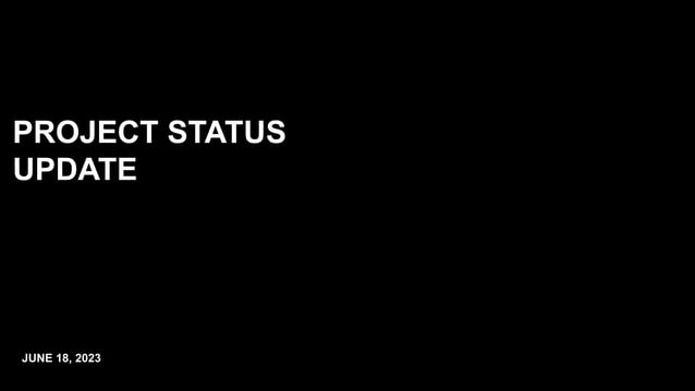 Project Status Update | PPTX