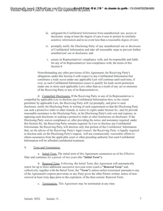 Legal Proceedings Initiated Against Steven de Koenigswarter and ...
