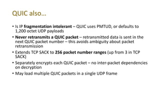 AusNOG 2023: A quick look at QUIC | PPT