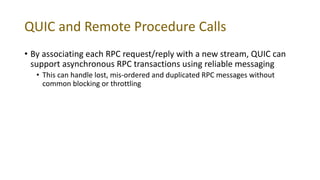 AusNOG 2023: A quick look at QUIC | PPT