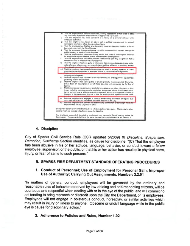Sparks Fire Dept. investigative report into Timothy Egan dropping a ...