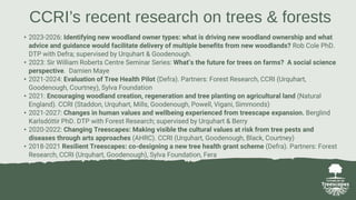 The Future of UK Treescapes Research Funding Programme 2020-2025 | PPTX ...