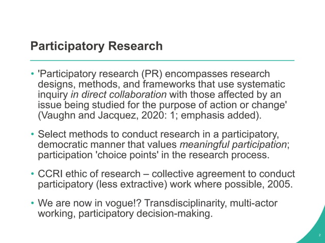 Participatory Research and Living Labs | PPT
