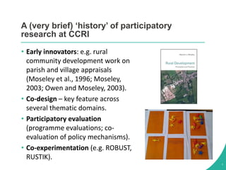 Participatory Research and Living Labs | PPT